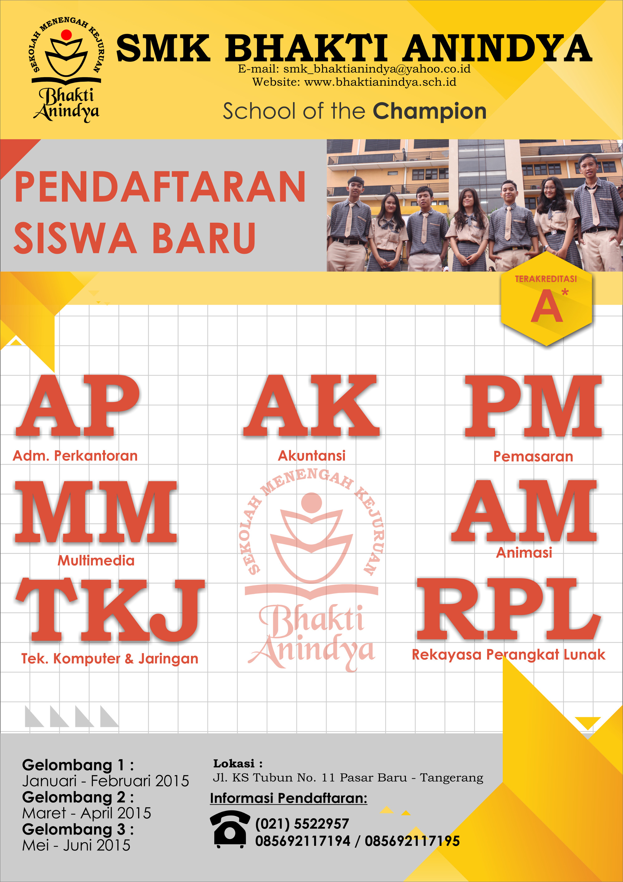 SMK Bhakti Anindya Tangerang » Pendaftaran Siswa Baru 2015/2016